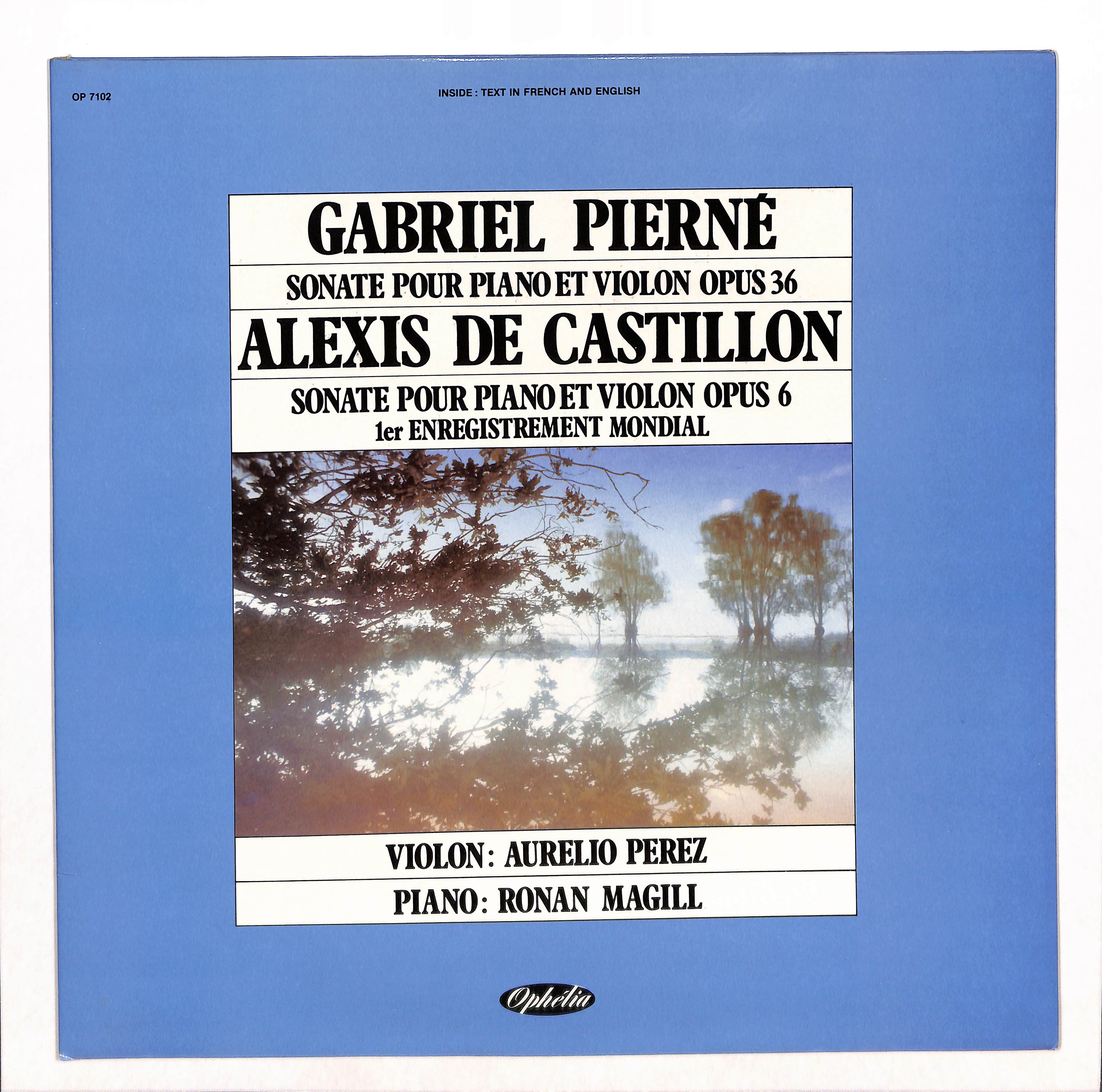 Aurelio Perez, Ronan Magill - Sonate Pour Piano Et Violon Opus 36 / So ...